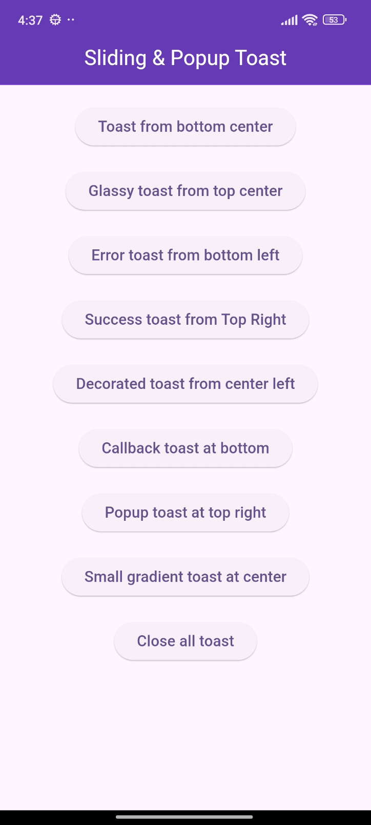 flutter_sliding_toast | Flutter package